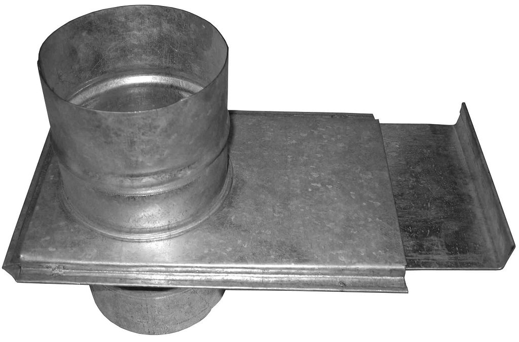 Gate valve for ventilation, chimney and duct